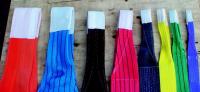 China 2T Breaking Strength Polyester Webbing Sling 25mm Width Heavy Duty Lifting for sale