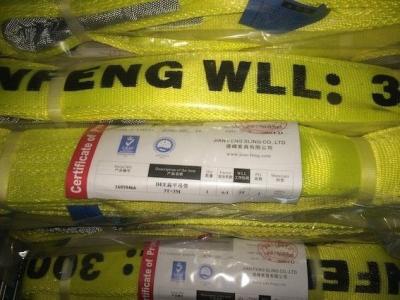China Eslingas de poliéster verde con factor de seguridad de 10 1 y accesorios de extremo de ojo plano en venta
