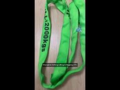 1.1 Meter 2 Ton Polyester Ronde Sling Oog En Oog, REE Lifting Slings