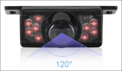 China Small License Plate Wireless Car Rear View Camera Night Vision CE FCC Approved for sale