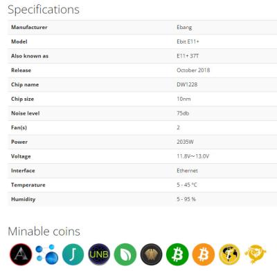 Китай Горнорабочий E11+ Ebang Ebit продается