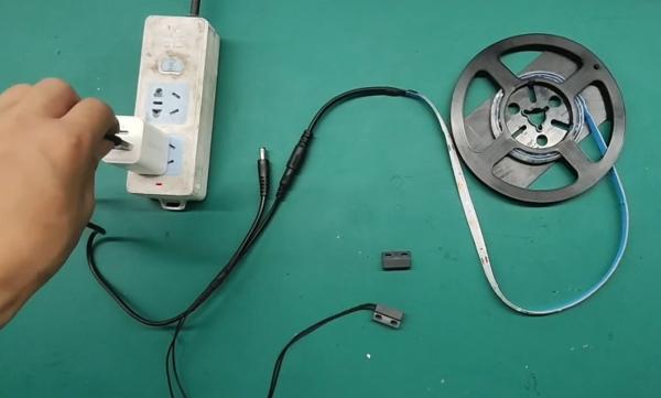 USB Custom LED Strip Magnetic Switch Camera da letto Illuminazione 4.8W/M