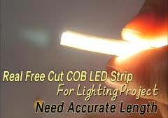 Tela de LED cortable libre DC24V de 8 mm de ancho 528 LEDs/m 10W/m COB LED