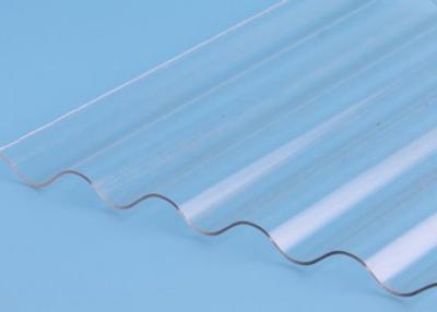 Cina Strato ondulato trasparente anticorrosivo, chiare mattonelle di tetto di plastica Heatproof in vendita