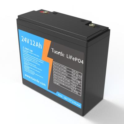 Cina Batteria a ciclo profondo a ioni di litio leggero sostituzione acido piombo 24V 12Ah in vendita