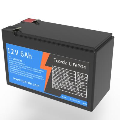 Cina Batteria Lifepo4 a ciclo profondo, 12V 6Ah AGV Lifepo4 Batteria in vendita