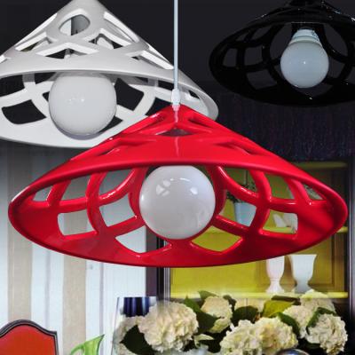 China Lighting resin pendant lamp modern brief fashion parlor white finished color for sale