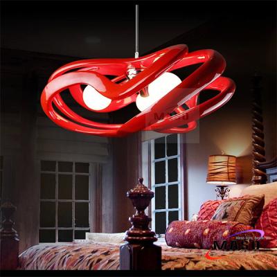 China Modern resin pendant three lamp holders E27 base with glass cover for sale