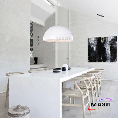 China Hot Sale Modern Hanging Garden Acrtistic Resin Material Pendant Light With Carved Lines for sale