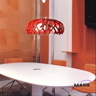 China Maso Coral Home resin pendant light Residential Lighting Application Three Lamps for sale