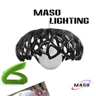 China Lighting Fittings Maso Resin Pendant Lamp Coral Design Lamp Cover whithout Light Source for sale