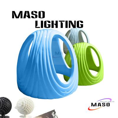 China Hollow Half Ball Shape Wooden Finished Color Suggest Bar Decorative Lamp Resin Material for sale