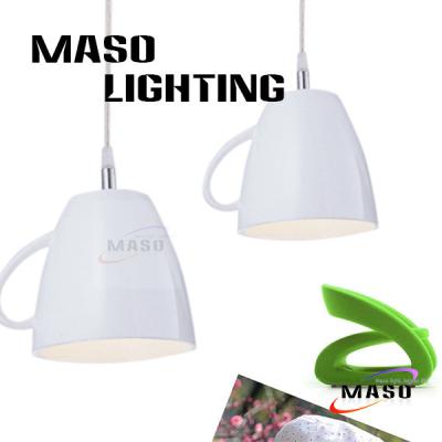 China Maso Resin Cup Pendant Light Modern Type Shop Lighting Fixtures MS-P1051 E27 LED Source for sale