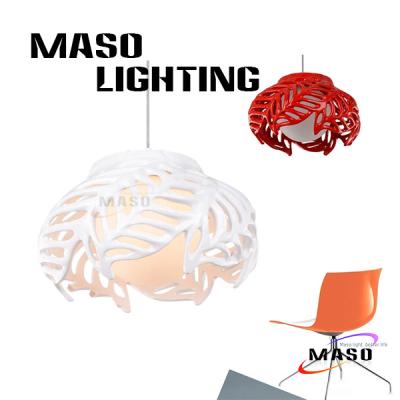 China LED 3w Bulb Willow Leaf Shape Resin Cover Indoor Pendant Lamp Warm White 2700k for sale