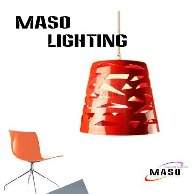China Contemporary Bucket Resin Shade Pendant Lamp Energy Saving Light Source For Bedroom, Bar for sale