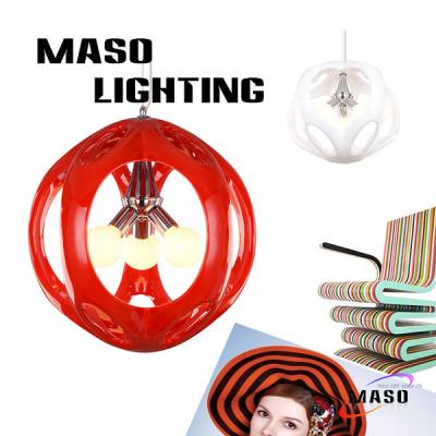 China Multi-Color Modern Indoor resin pendant lamps MS-P1001 Legend Ball Design Hanging Lamp for sale