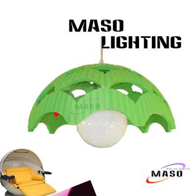China MASO Resin Modern Pendant Lamp Geometry Hollow Craft E27 Lighting Base LED MS-P1057 for sale