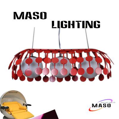 China Iron Spot Pendant Three Lamp Abreast Hanging Ajustable Steel Lighting Fixture MS-I6029 for sale