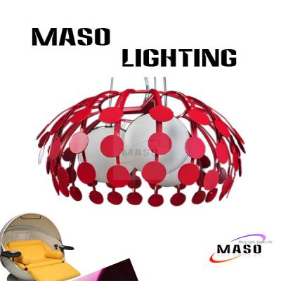 China Residentail Lighting Pendant Lamp Fixture Iron Material Three Lamp Holders 15 watt LED for sale