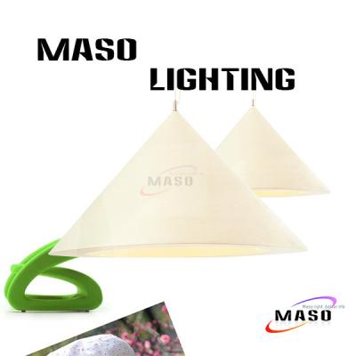 China MASO resin pendant lamp Cone shape Indoor Lighting MS-P1043 LED Lighting source for sale