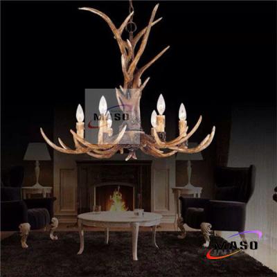 China Vintange 2004 different Light Base Candle Lighting Source without Cover Antler Chandelier for sale