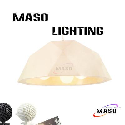 China Geometrical Shape Indoor Resin Pendant Lamp for Canteen Bar Restaurant Application MSP1058 for sale