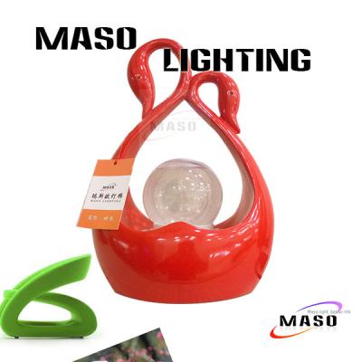 China MASO New LED Lighting Source Water Rotating Motor inside Wedding Table Lamp MS-T2001L for sale