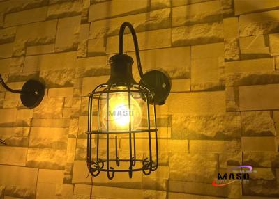 China MASO Bird Cage Retro Style Wall Lamp Black Color Finished American Favor Model Metal Material With Edison G80 Globe Bulb for sale