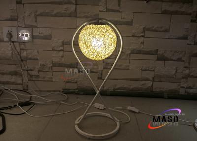 China Maso Rattan Cover Metal Material Lamp Body X Shape Art design Warm Color Temperature White Finished LED Table Lamp for sale