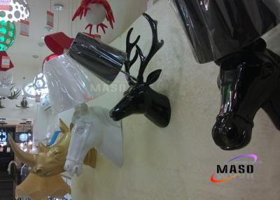 China Maso Hot Sale Hotel Project Deer Head Resin Wall Lamp Contemporary Style E27 Lamp Base One Holder MS-W1008 CE Standard for sale