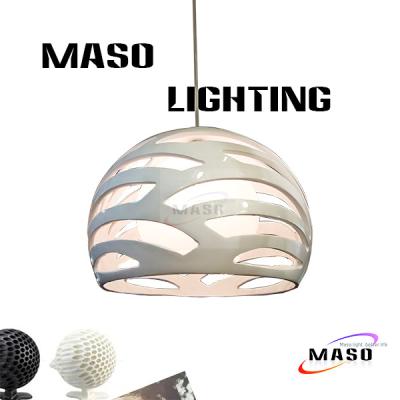 China Maso Simple Modern resin pendant lamp for dinning room decorative lighting with Glass MS-P1067 E27 Lamp Base for sale