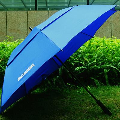 China 190T Pongee Fabric 8 Ribs Windproof Golf Umbrella With 60 Inch Canopy for sale