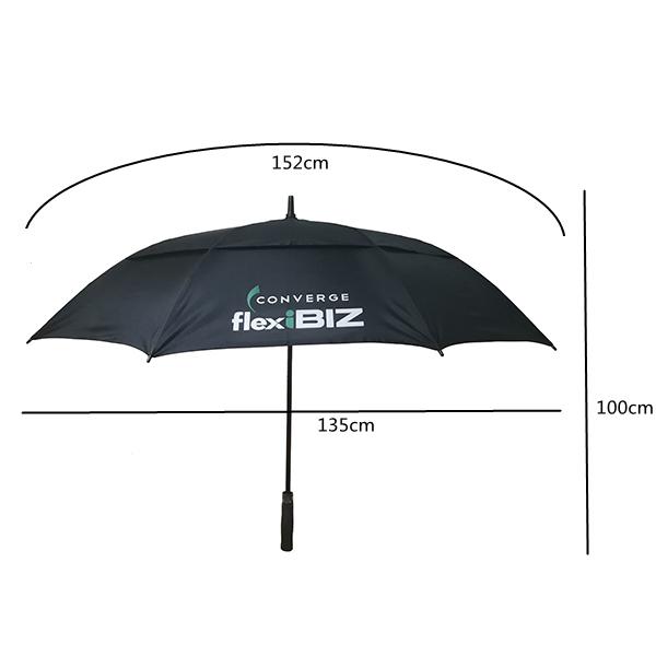 Quality 30 Inch Double Layer Promotional Umbrellas Windproof Large Auto Open Close for sale