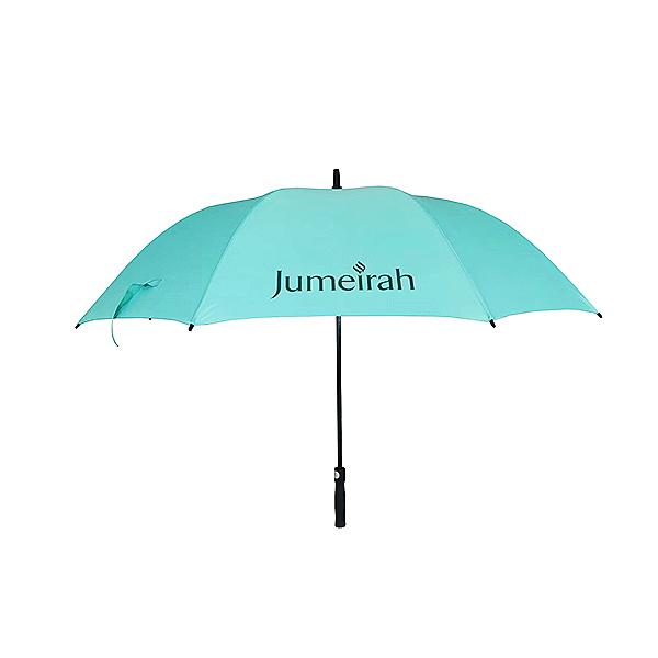 Quality 130cm Automatic Golf Umbrellas Fiberglass Frame With Ergonomic Rubber Grip Handle for sale