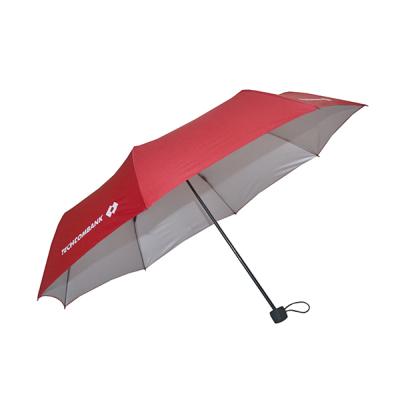 China 21 Inch Compact Folding Umbrella With UV 50+ Protection 90T Pongee for sale