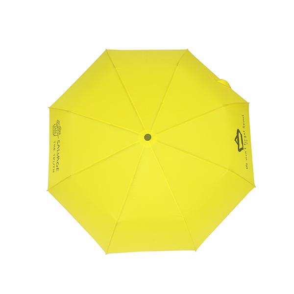 Quality 42-inch Memorial Umbrella with Steel Frame and Vigil Yellow Canopy for for sale