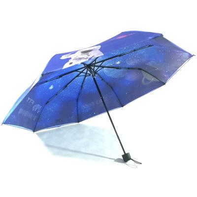 China Custom 42-inch Compact Umbrella with UV30+ Protection and Double-Layer Waterproof Canopy for Real Estate Promotions for sale