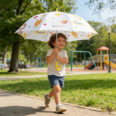 China 19 Inch Safety Children's Umbrella Manual Open With Cute Cartoon Patterns for sale