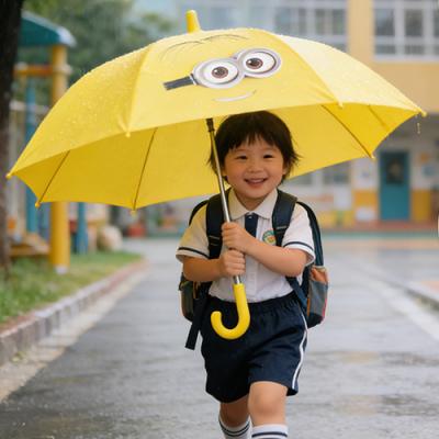 China 34 Inch Yellow Children's Umbrella Lightweight Automatic Open Umbrella for sale
