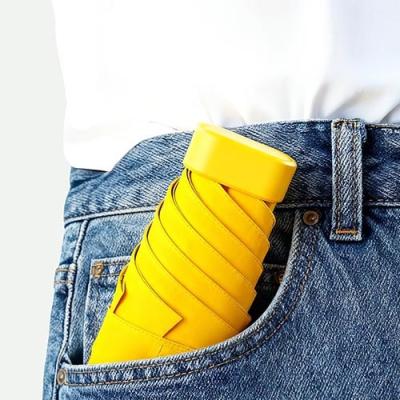 China 5 Folded Small Pocket Size Umbrella UV50+ UV Protection for sale