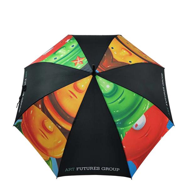 Quality Custom Sublimation Printed Promotional Umbrellas Automatic Opening Umbrella for sale