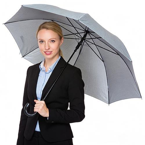 Quality Professional Women Business Umbrella 105cm Diameter Straight Handle Umbrella Waterproof for sale