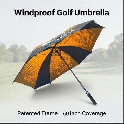 China Professional sports golf umbrella 60-inch automatic opening for sale