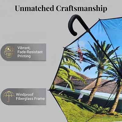 Quality 60 Inch Custom Golf Umbrella UV50+ Auto Open Full Color Printed for sale