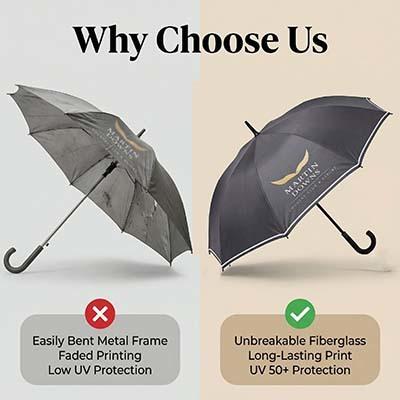 Quality 60 Inch Custom Golf Umbrella UV50+ Auto Open Full Color Printed for sale