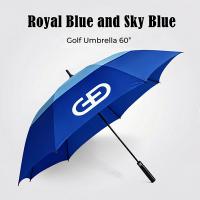 China Windproof Royal Blue Golf Umbrella for sale