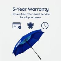 China Windproof Royal Blue Golf Umbrella for sale