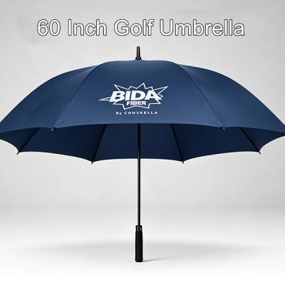 China 60 Inch Windproof Golf Umbrella with Custom Logo for Corporate and Promotional Use for sale
