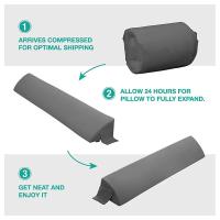 China Memory Foam Neck Support Triangular Pillow for Henan Memory Tussen Foam Bed Headboard for sale