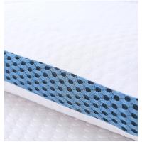 China Ventilated Gel Cooling Memory Foam Triangular Camping Pillow with Polyester Cover for sale